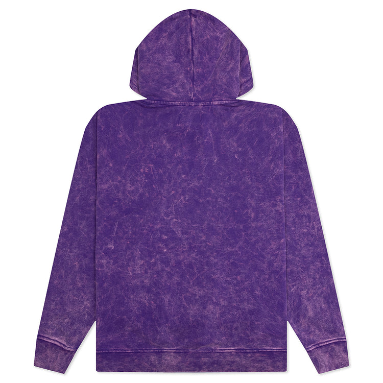 Essential Washed Fleece Hoodie - Dark Concord – Feature