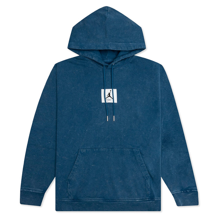 Essential Washed Fleece Hoodie - French Blue – Feature