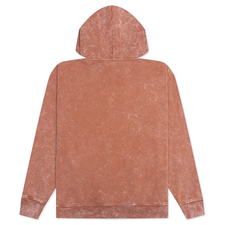 Essential Washed Fleece Hoodie - Mineral Clay – Feature