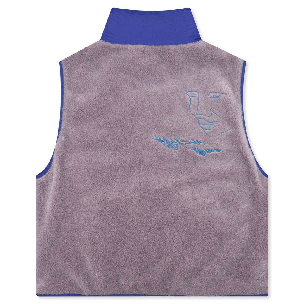 Jungles Fuzzy Vest - Brown/Blue – Feature