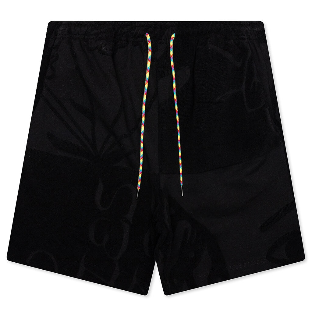 Towelling Shorts - Black – Feature