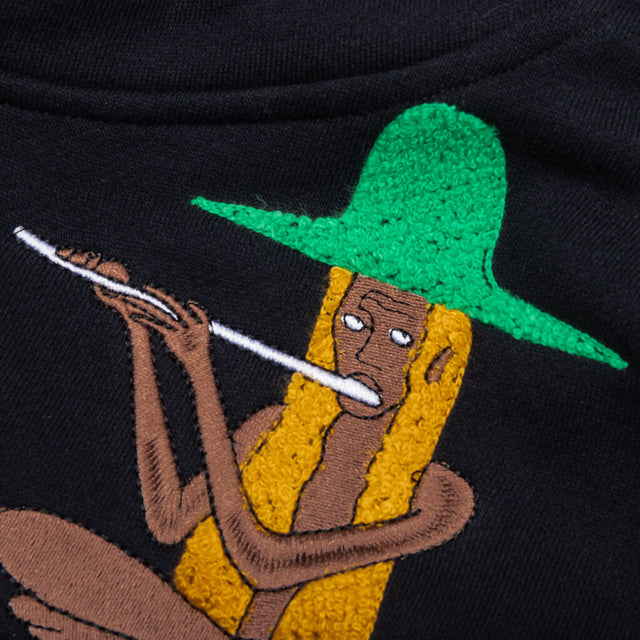 Jungles Tranquilo Chenille Hoodie - Black – Feature