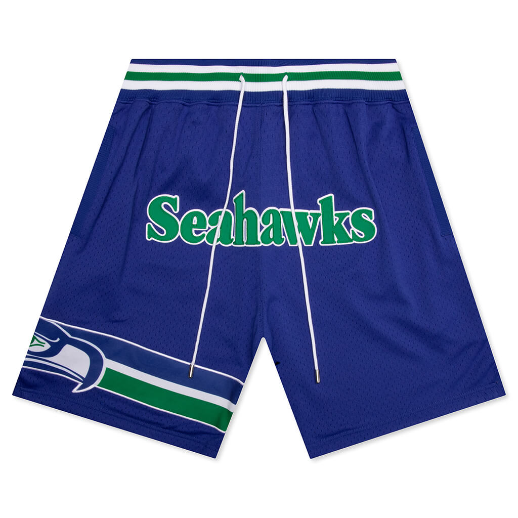 NFL Throwback Seahawks Shorts - Royal Blue – Feature