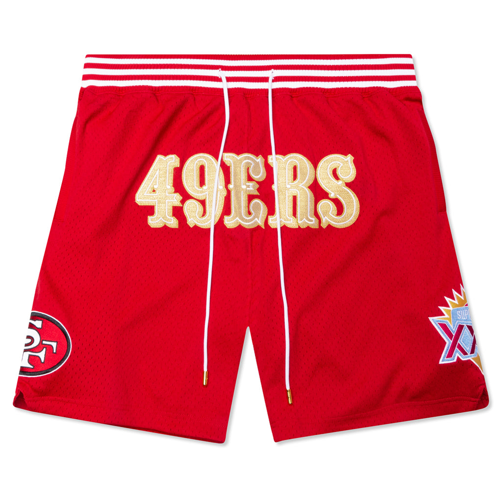 NFL Cali Gold Rush 49ers Short - Red – Feature