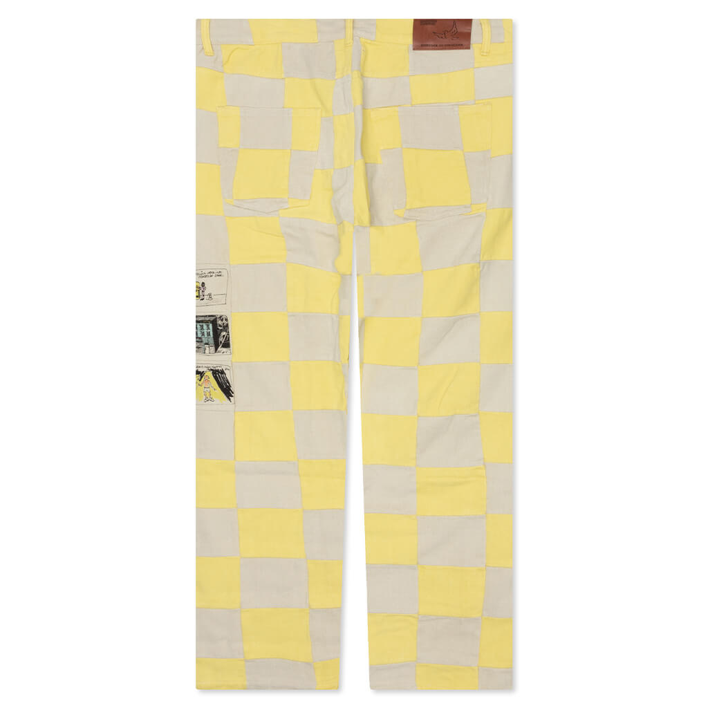 Checkered Pant - Yellow – Feature