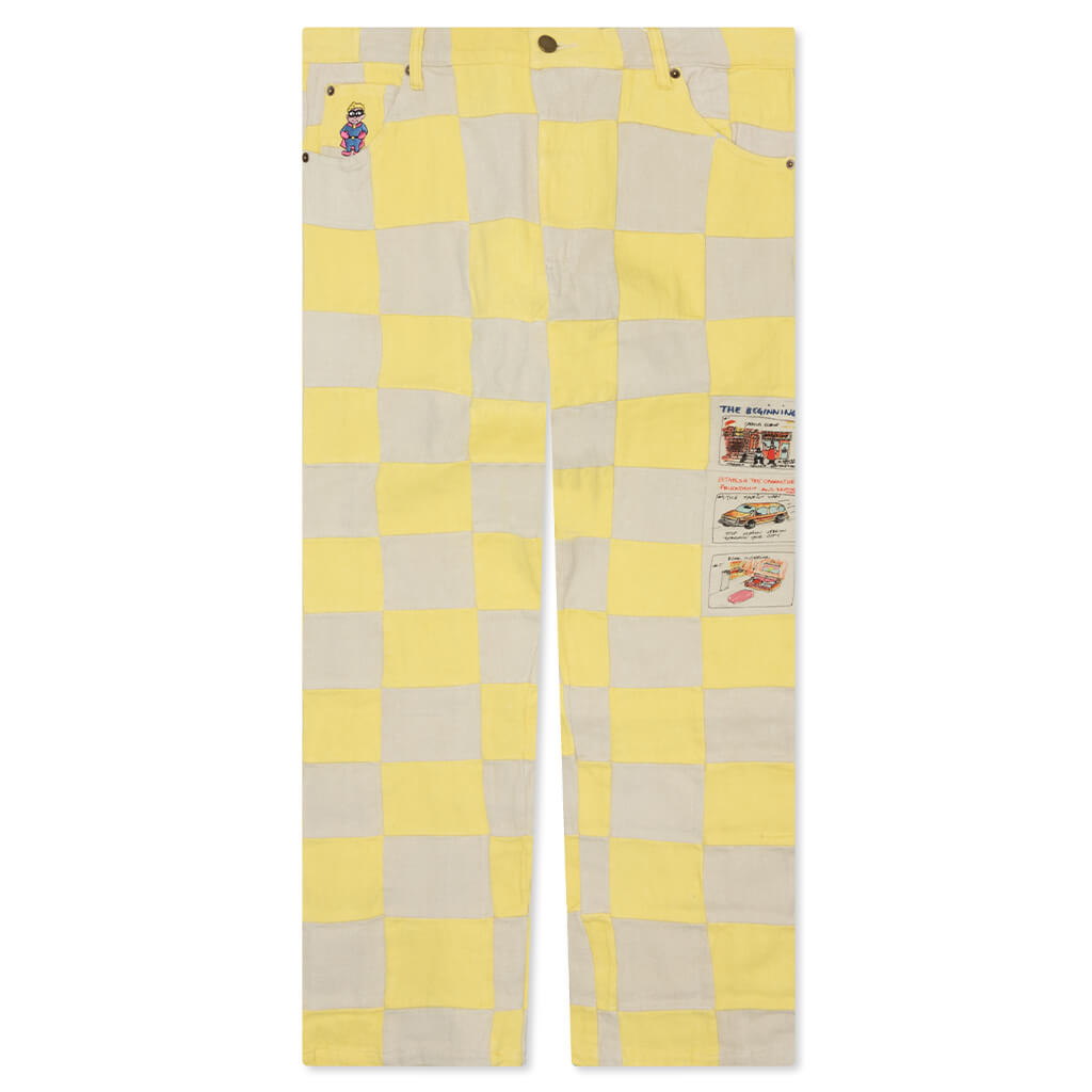 Checkered Pant - Yellow – Feature