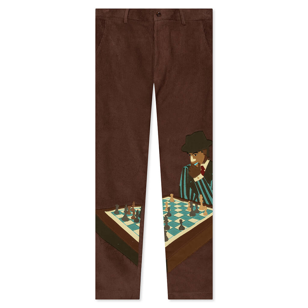 Chess Not Checkers Cord Pant - Brown – Feature