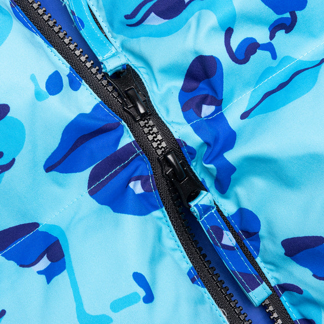 Face Camo Puffer - Blue – Feature