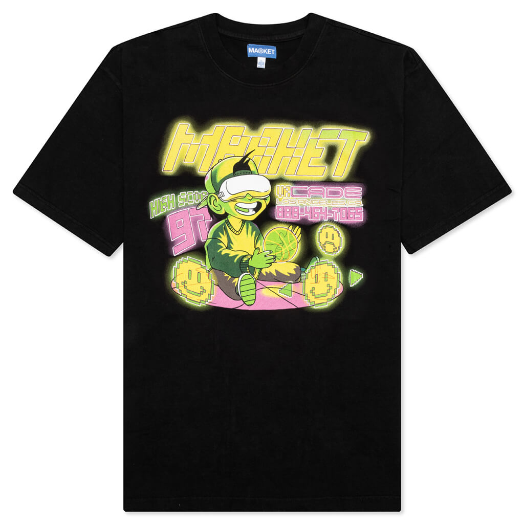 Smiley High Score T-Shirt - Black – Feature