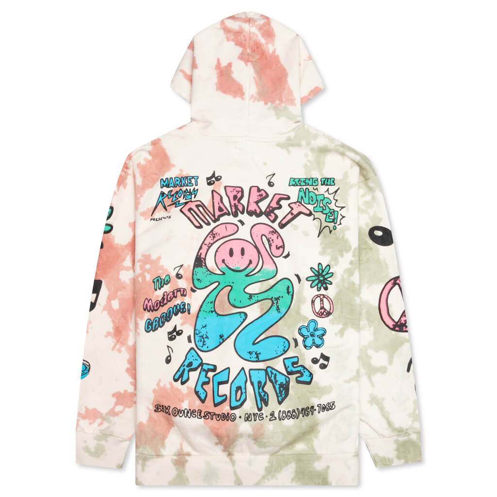 Smiley Records Angel Sigh Hoodie - Sand Tie-Dye – Feature
