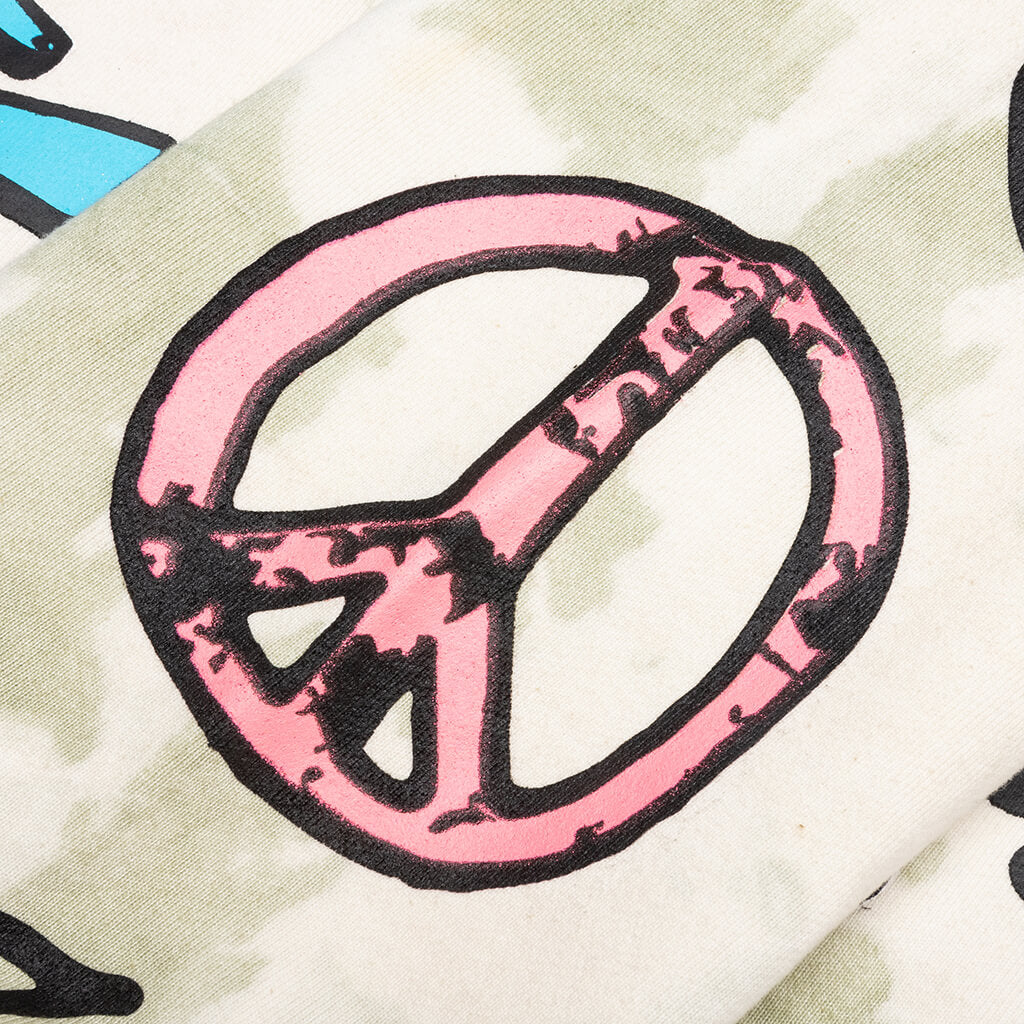 Smiley Records Angel Sigh Hoodie - Sand Tie-Dye – Feature