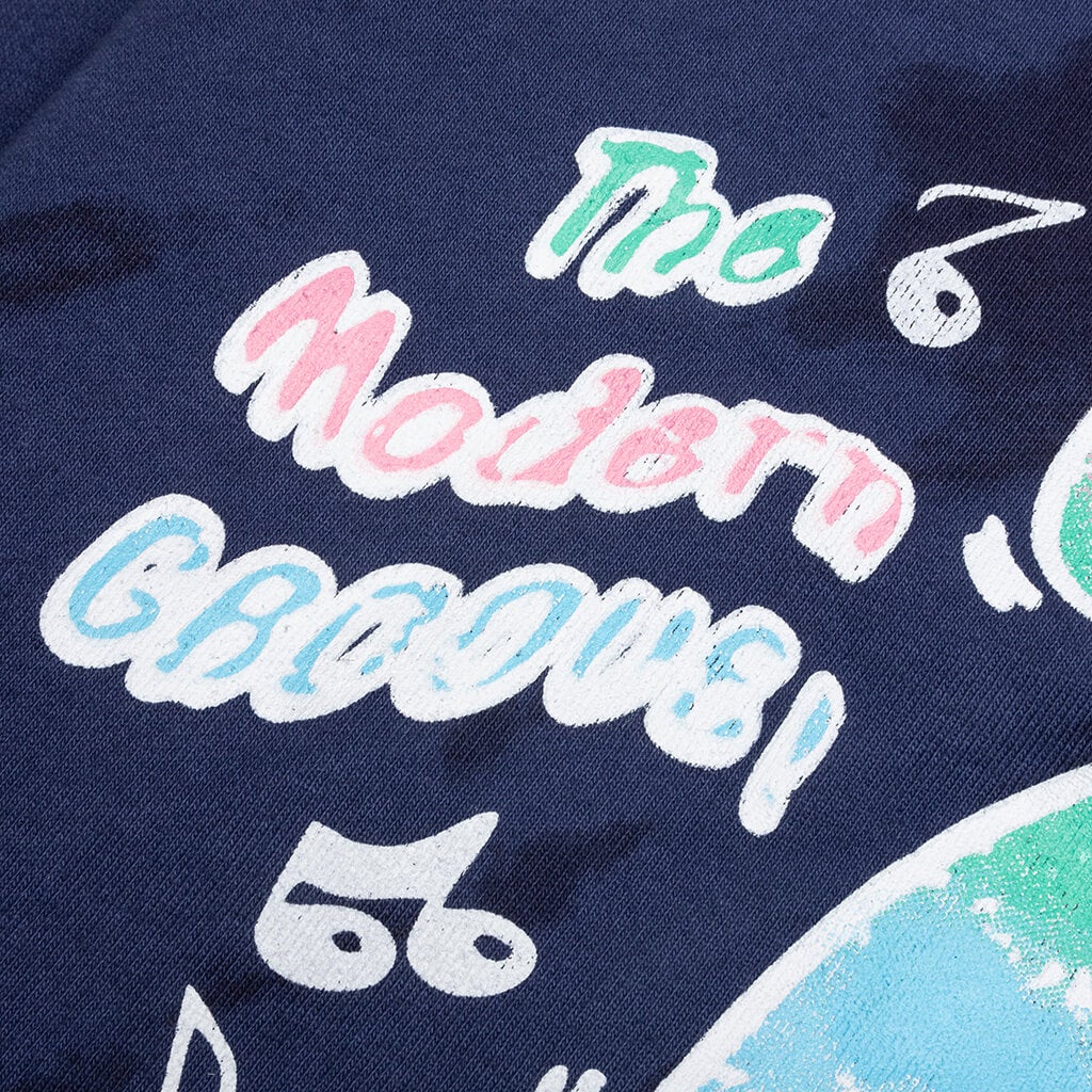 Smiley Records Angel Sigh 후드티 - 네이비 염색 – Feature