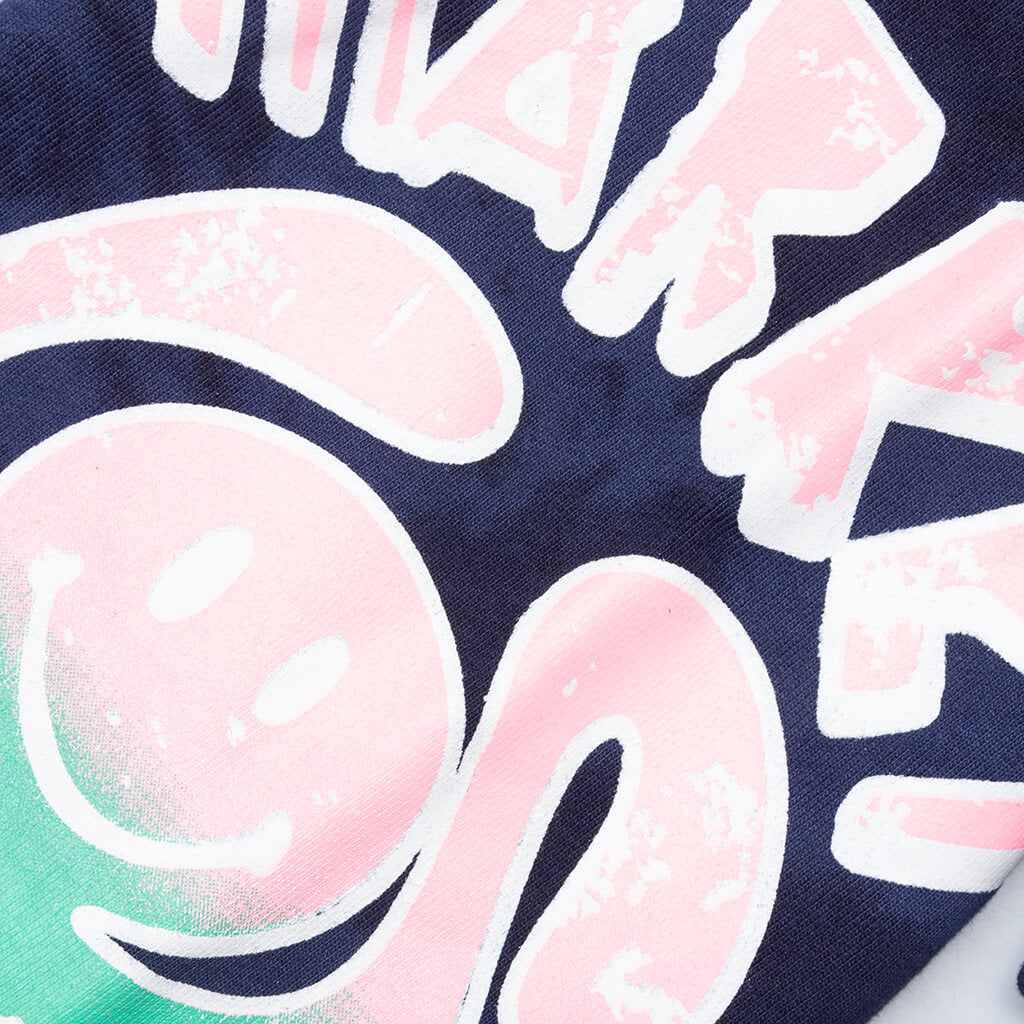 Smiley Records Angel Sigh Sweatpants - Navy Tie-Dye – Feature