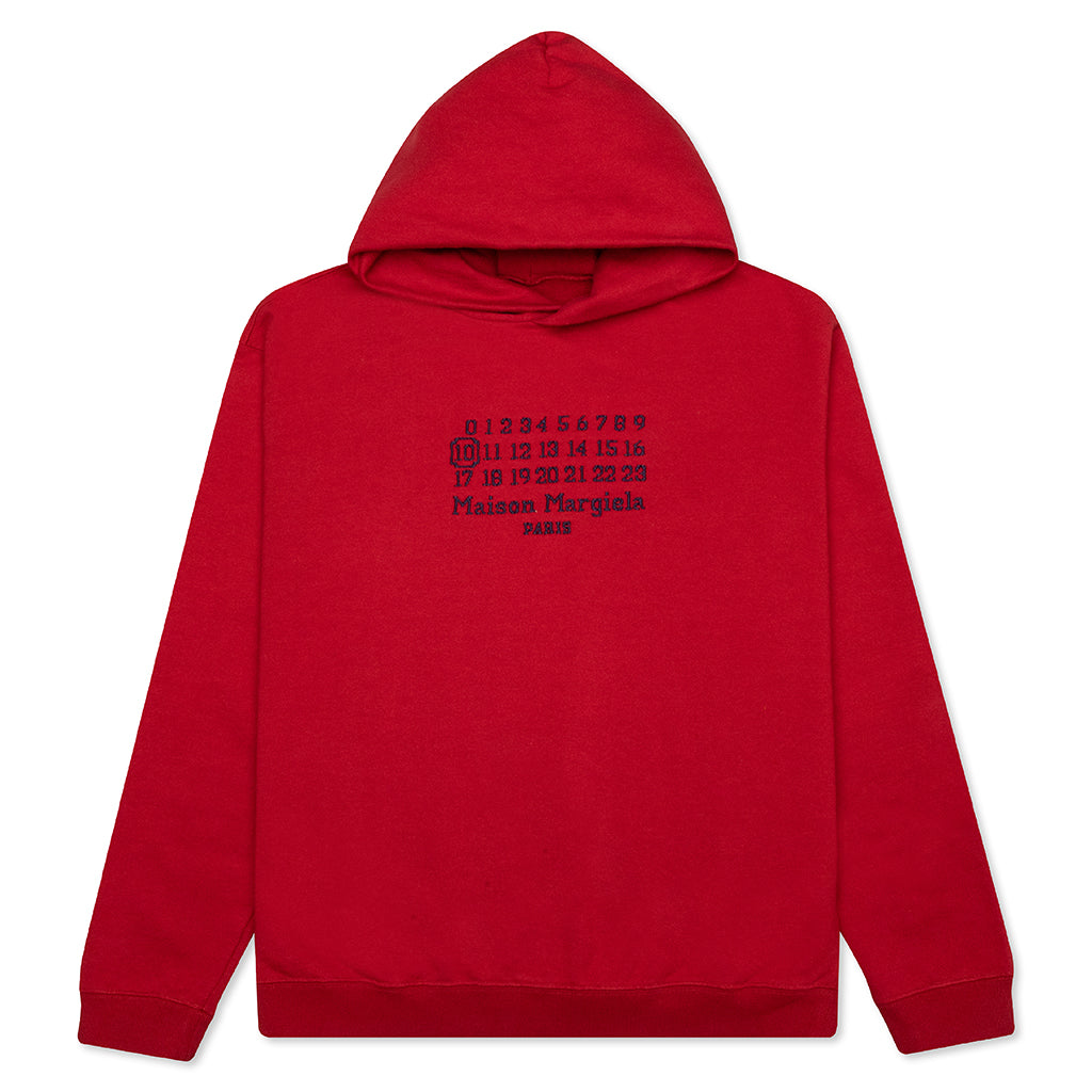 Number Sweater - Military Red – Feature