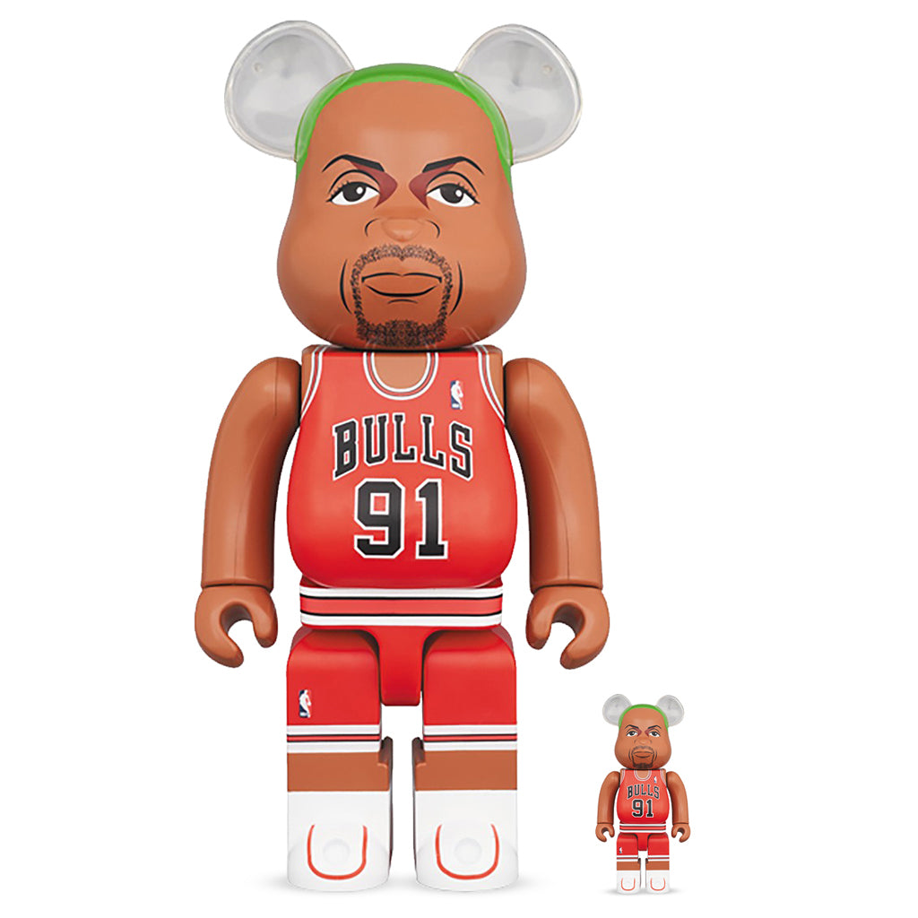 Dennis Rodman Chicago Bulls 100% & 400% BE@RBRICK Set – Feature