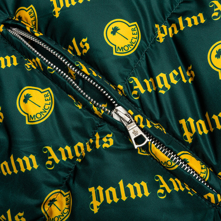 Moncler Genius x Palm Angels Thompson Short Down Jacket - Dark Green ...