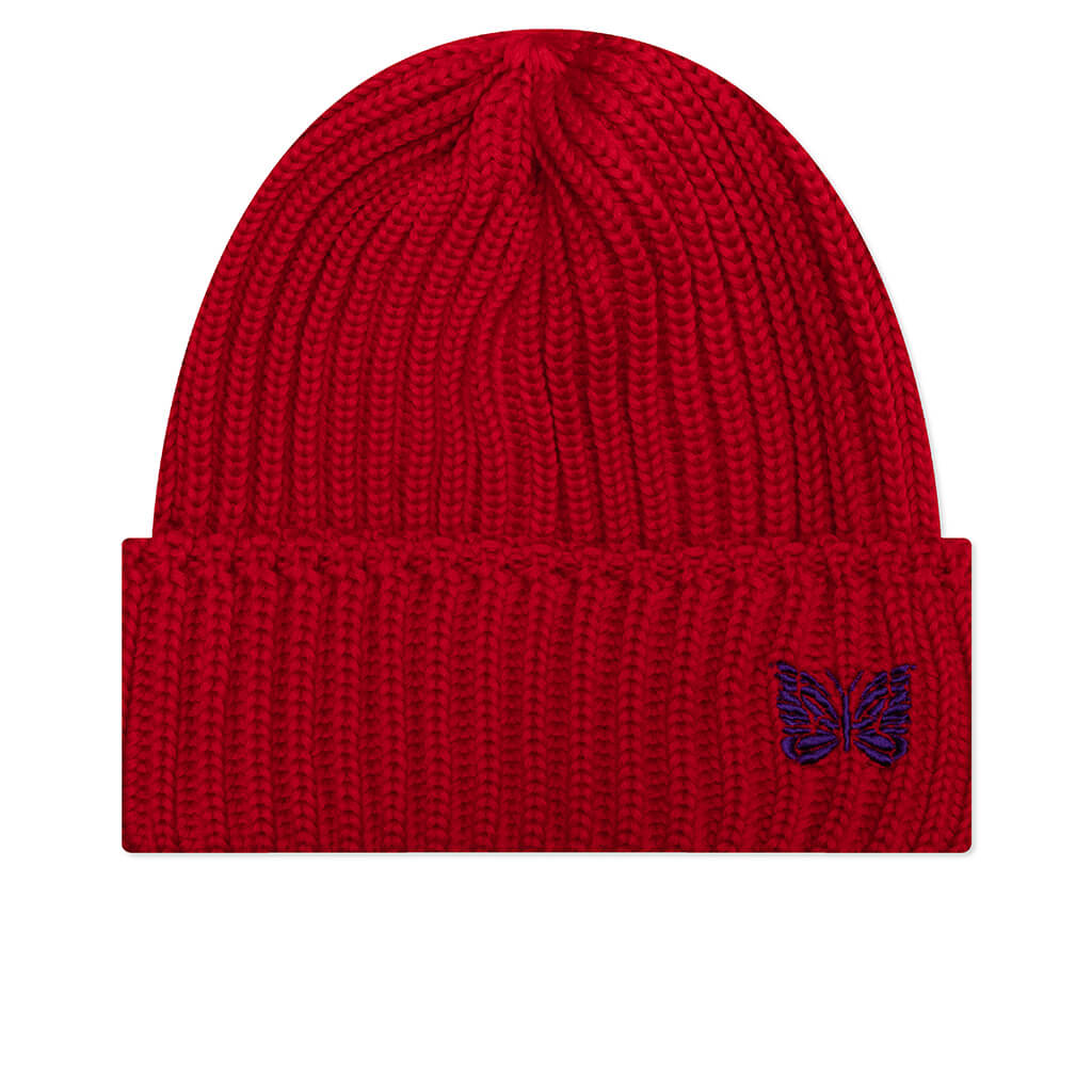 Merino Wool Watch Cap - Red – Feature