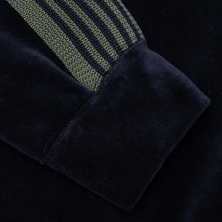 Velour R.C. Track Jacket - Navy – Feature
