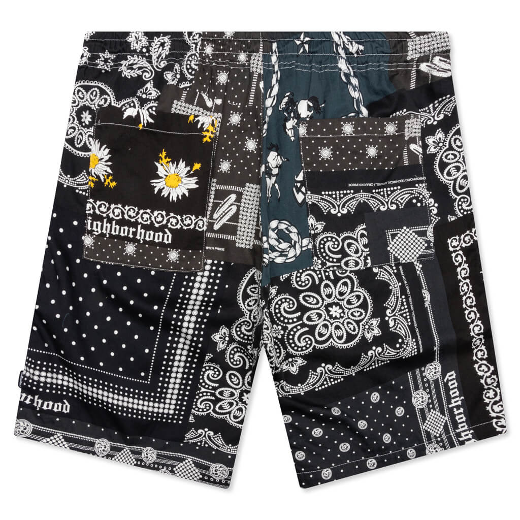 Bandana Shorts - Black – Feature