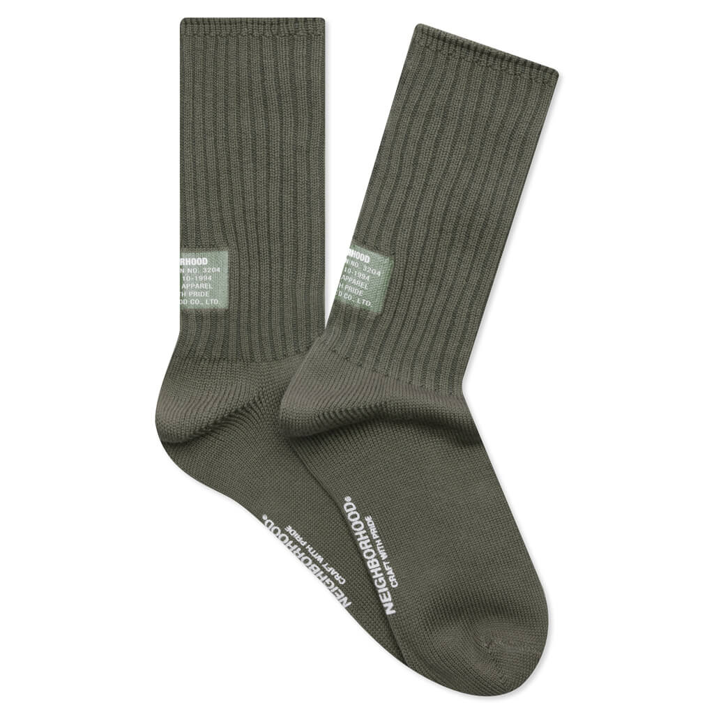 Rib Socks - Olive Drab – Feature