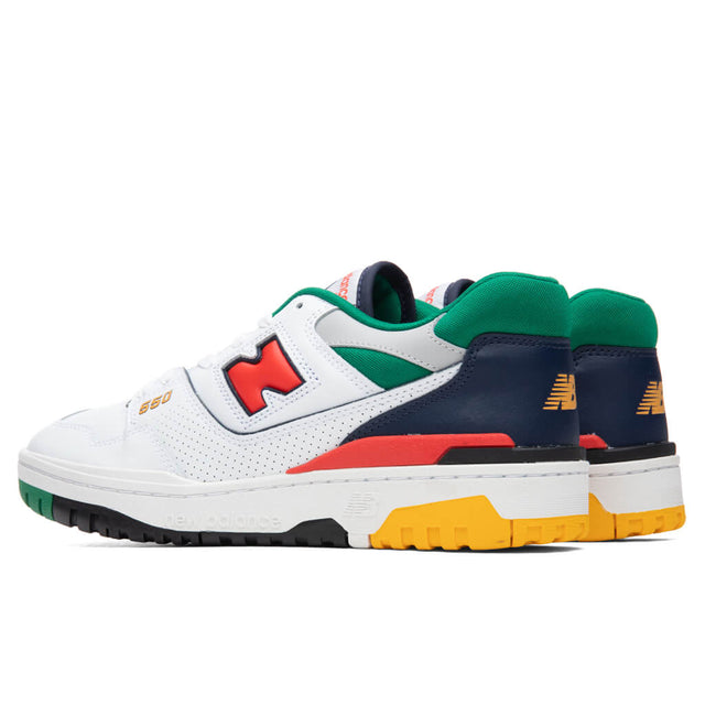 New Balance 550 Sneaker - White/Multicolor | Feature