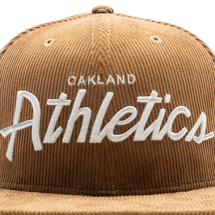 Corduroy Script 9Fifty Snapback - Oakland Athletics – Feature