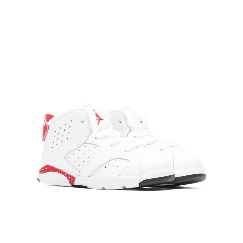 Air Jordan 6 Retro 'Red Oreo' (TD) - White/University Red/Black – Feature