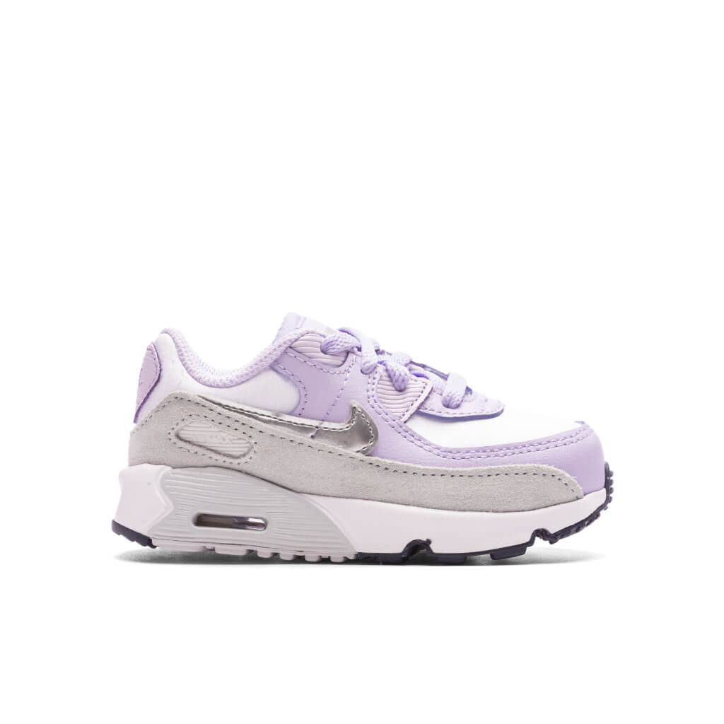 Air Max 90 (TD) - White/Metallic Silver/Violet Frost – Feature