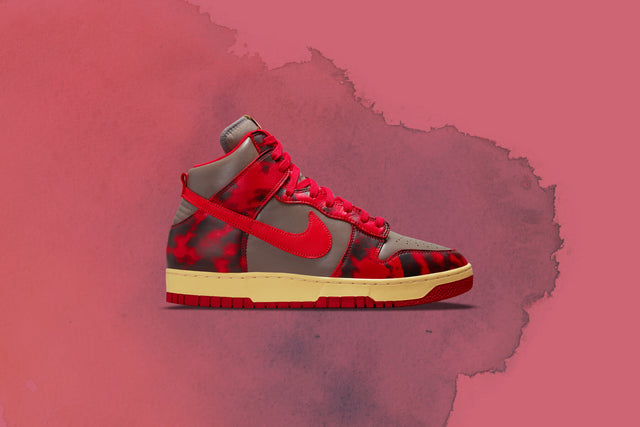Dunk High 1985 SP "Red Acid Wash" - University Red/Chile Red – Feature
