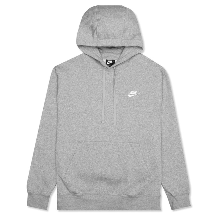 Sportswear Club Fleece Pullover Hoodie - Dark Grey Heather/Matte Silve ...