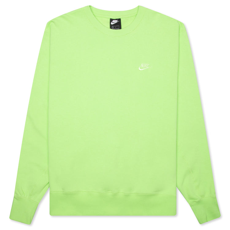 Sportswear Classic Fleece Crew - Key Lime/Light Liquid Lime – Feature