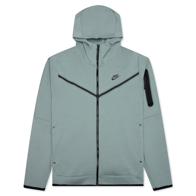 Sportswear Tech Fleece Full Zip Up Hoodie - Mica Green/Black – Feature