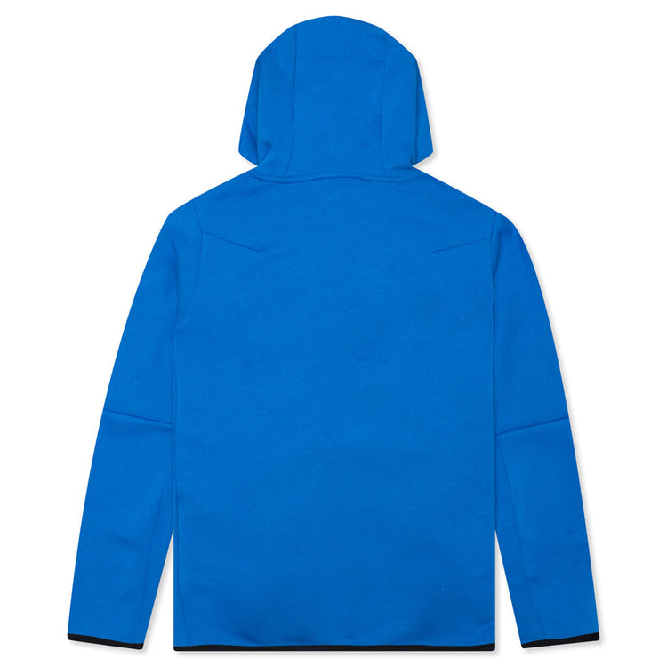 Sportswear Tech Fleece Full Zip Up Hoodie - Signal Blue/Black – Feature