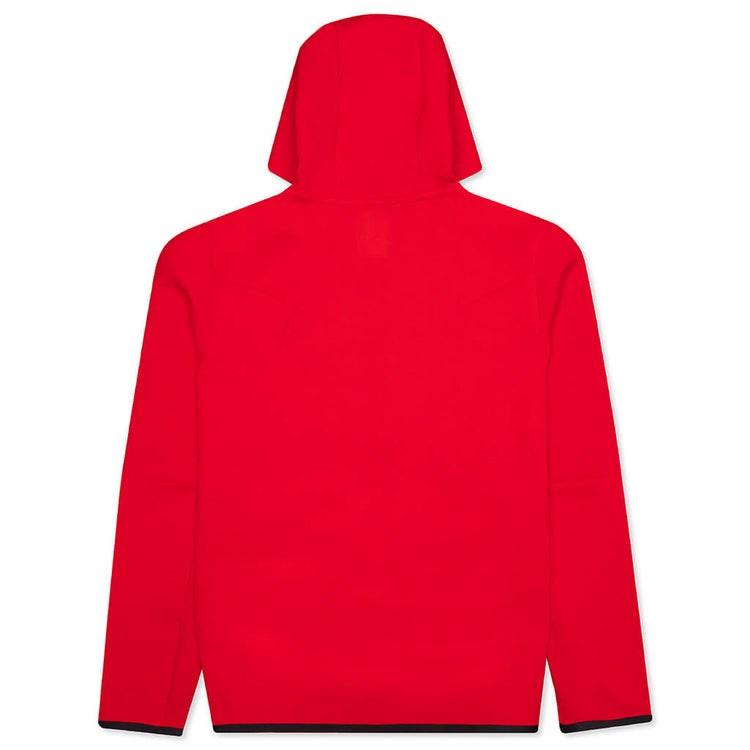 Sportswear Tech Fleece Full Zip Up Hoodie - University Red – Feature
