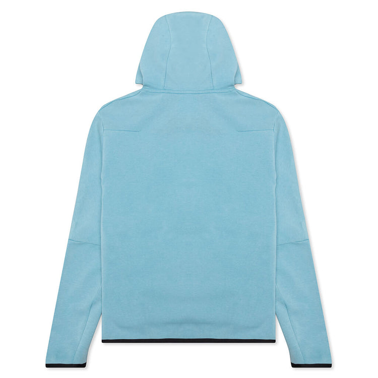 Sportswear Tech Fleece Washed Full-Zip Hoodie - Cerulean/Black – Feature