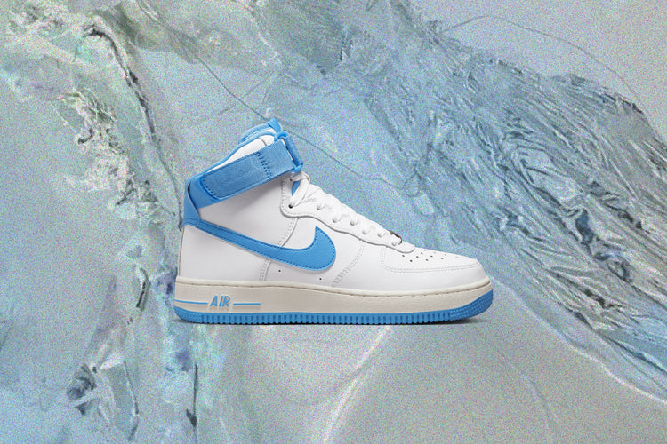 Women's Air Force 1 High OG - White/University Blue/Sail – Feature