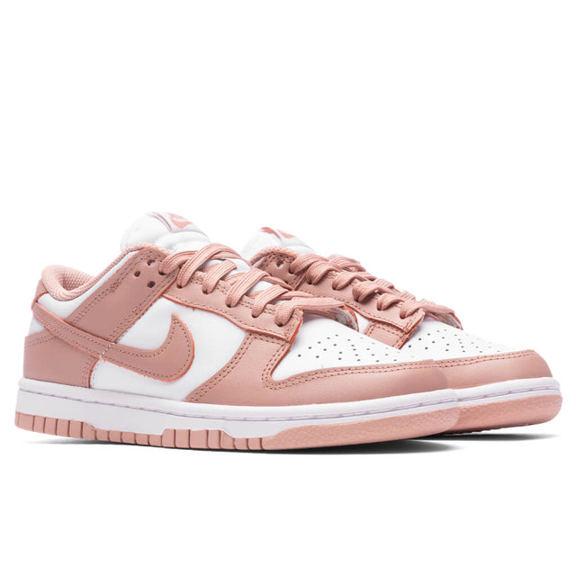 Women's Dunk Low - White/Rose Whisper - Nike – Feature