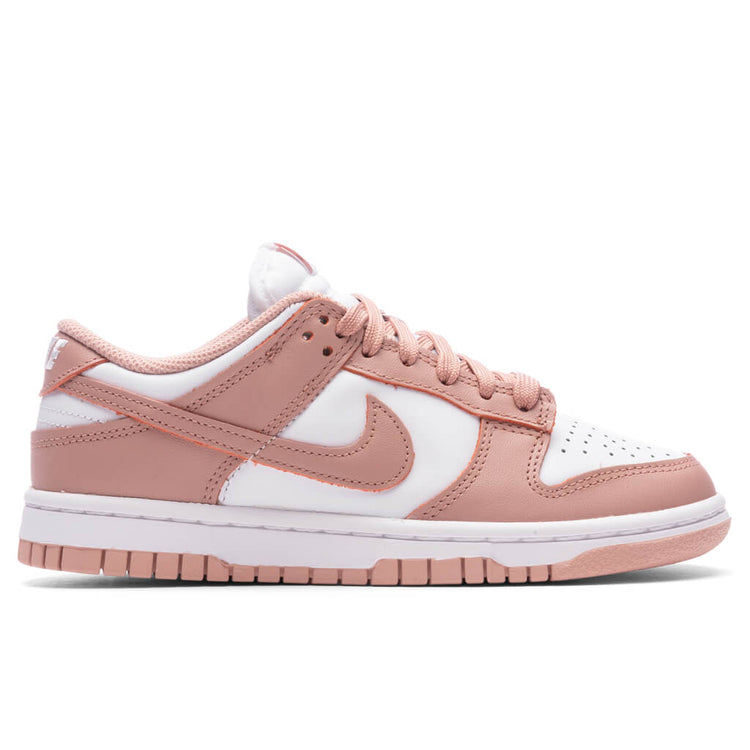 Women's Dunk Low - White/Rose Whisper - Nike – Feature