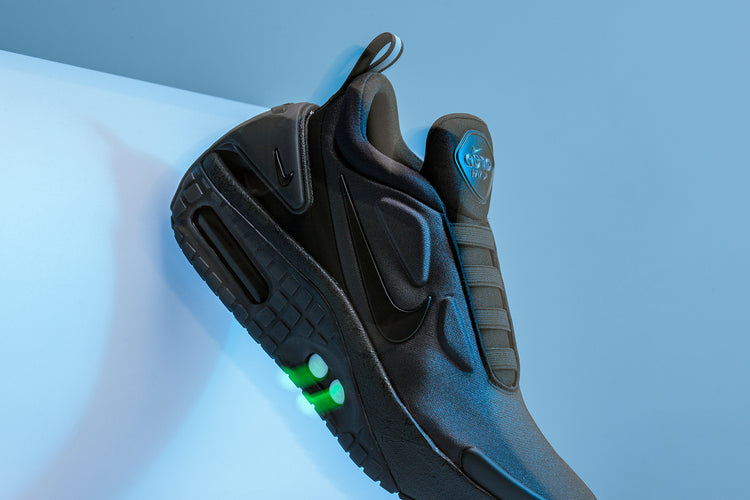 Nike Adapt Auto Max Sneaker - Black/White | Feature