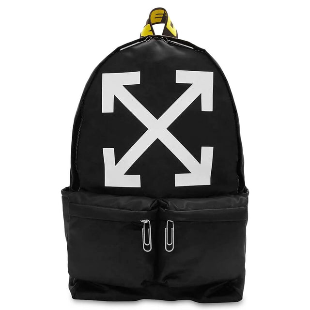 Arrow Nylon Backpack - Black/White – Feature