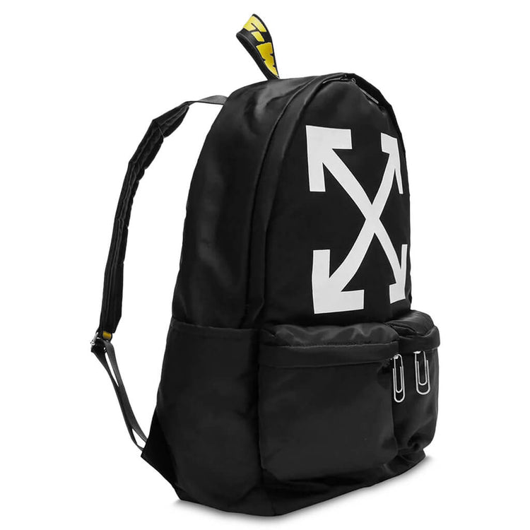 Arrow Nylon Backpack - Black/White – Feature