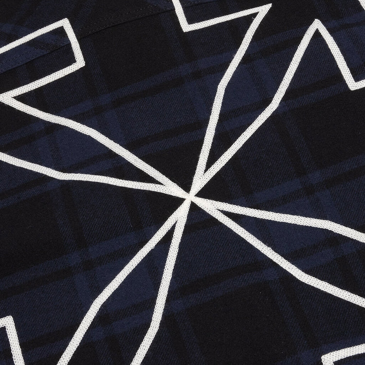 Outline Arr Flannel Shirt - Blue/White – Feature