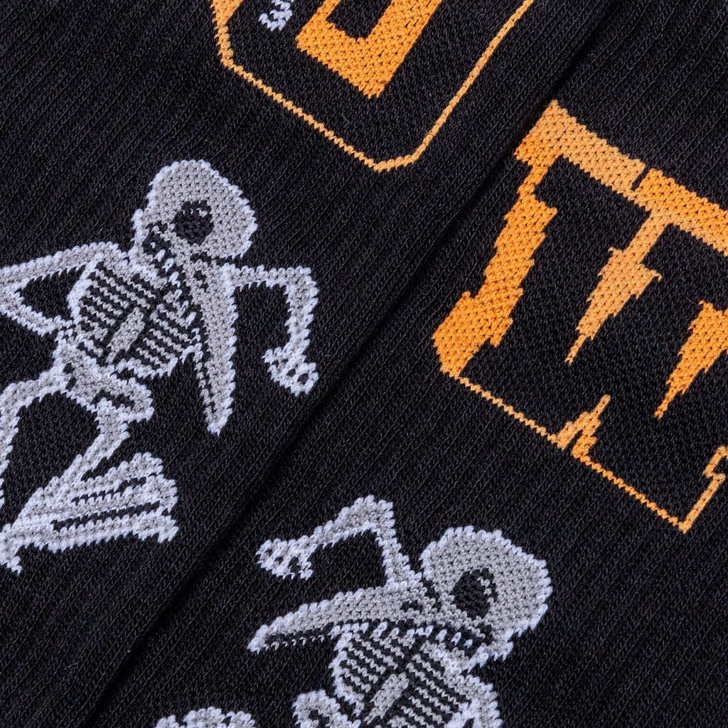 Skeleton Socks - Black/Orange – Feature