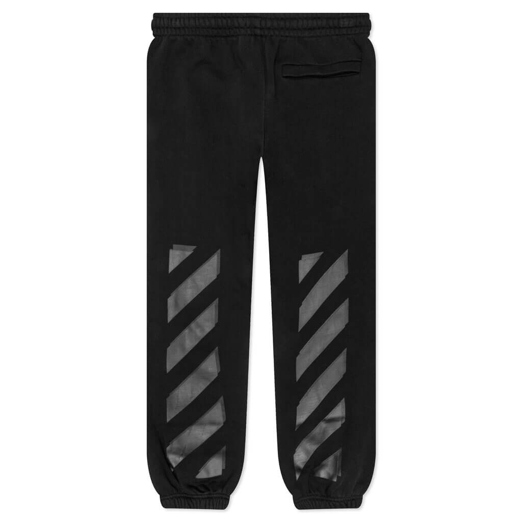 Diagonal Tab Shorten Sweatpant - Black/Black – Feature