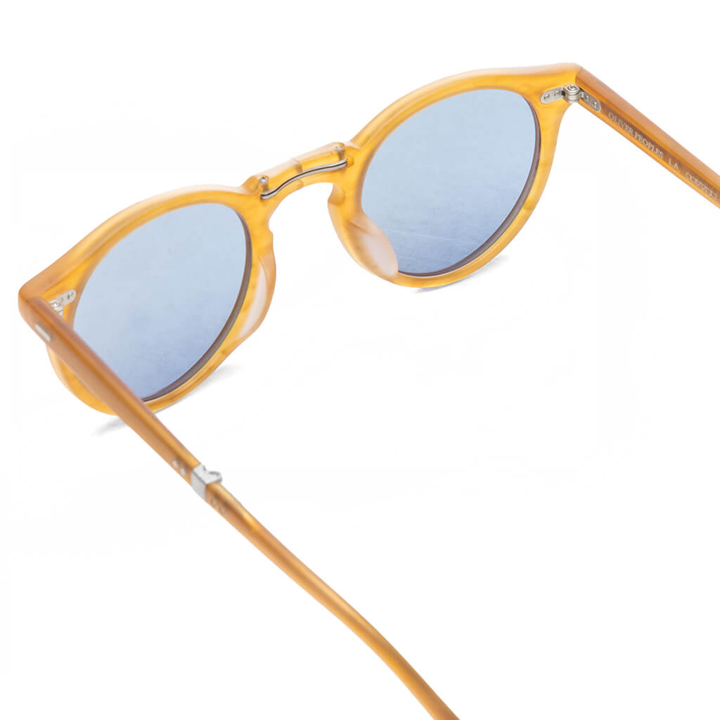 Gregory Peck - Semi Matte Amber Tortoise/Cobalto – Feature
