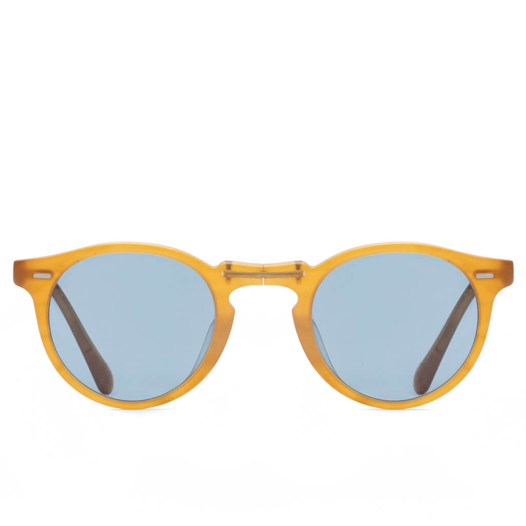 Gregory Peck - Semi Matte Amber Tortoise/Cobalto – Feature