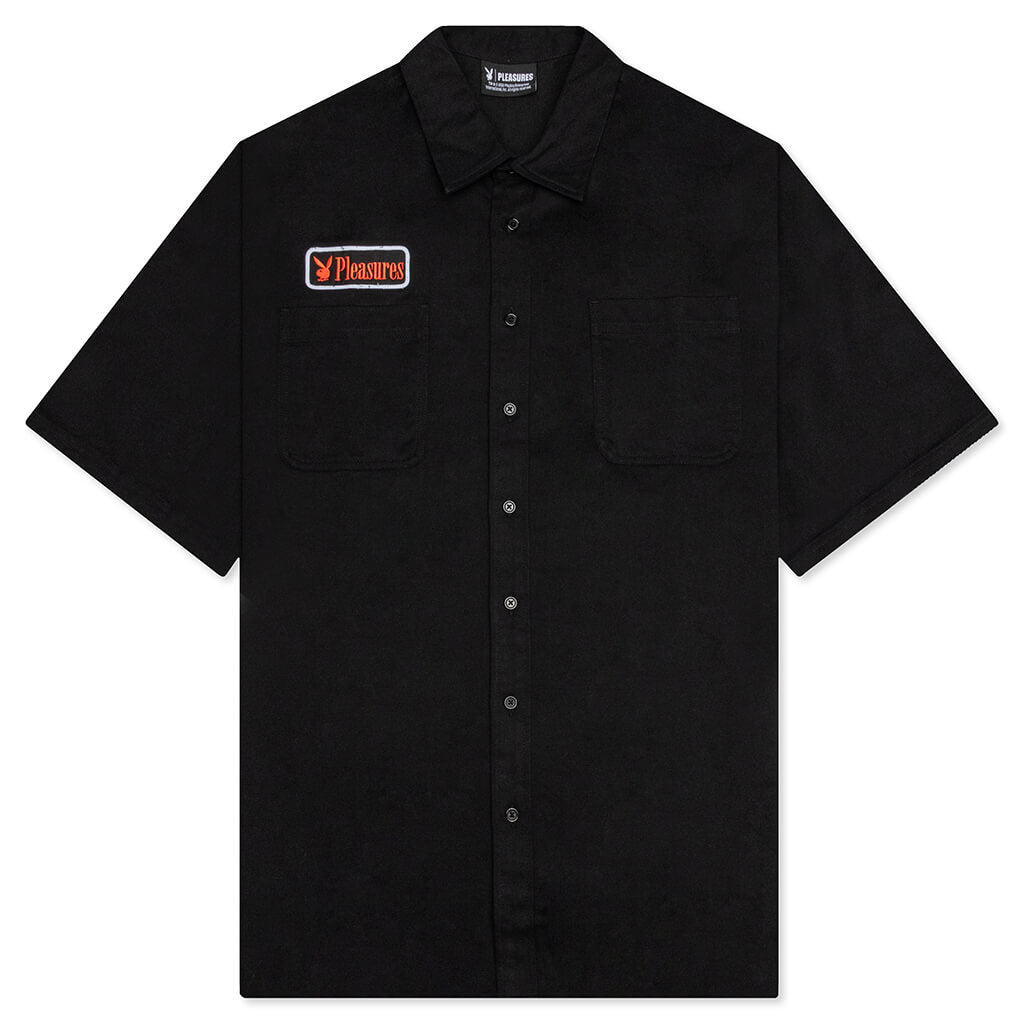 PLEASURES x Playboy Film Crew Work Shirt - Black – Feature