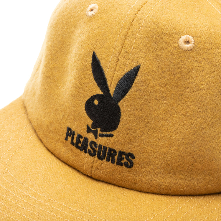 PLEASURES x Playboy PB Wool Strapback Hat - Mustard – Feature