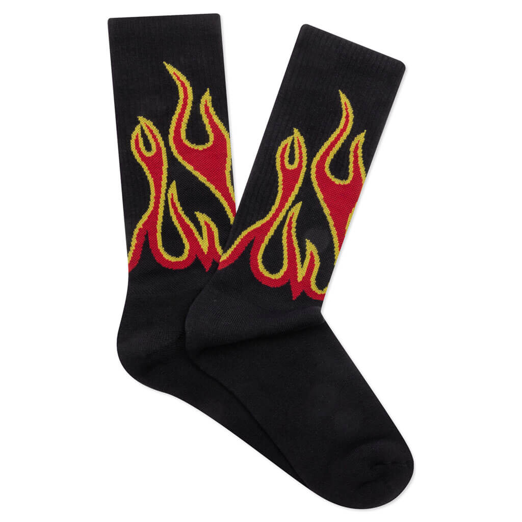 Burning Socks - Black/Red – Feature