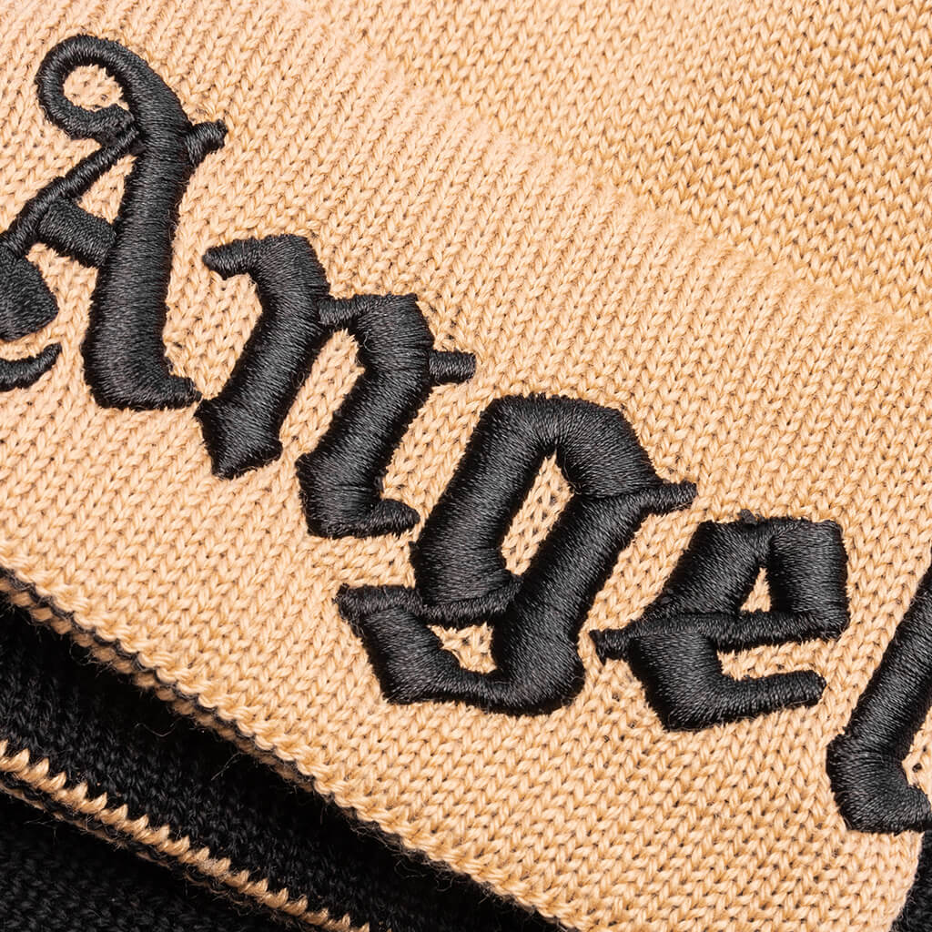 Colorblock Beanie - Sand/Blue – Feature